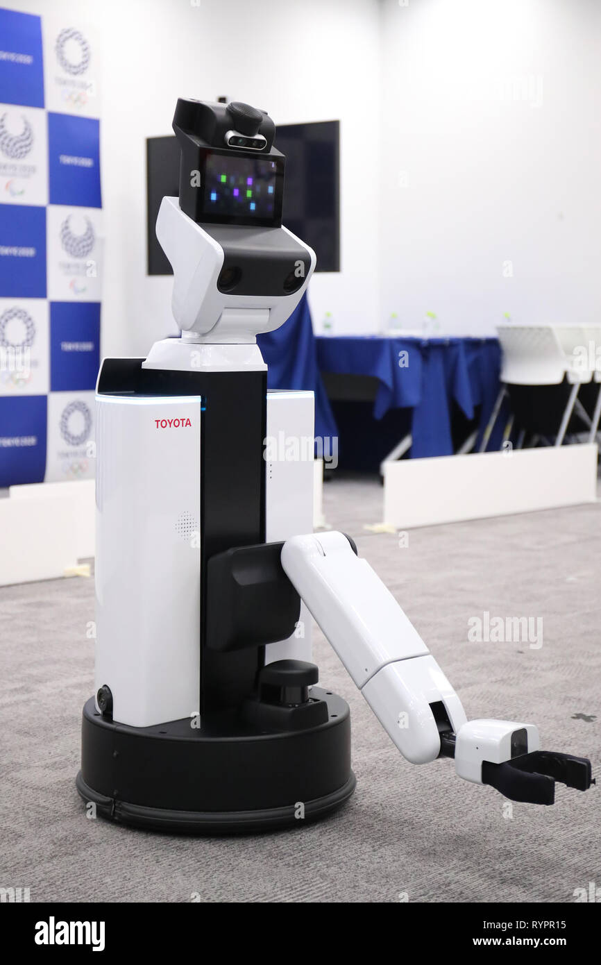 A Human Support Robot developed by Toyota is demonstrated as part of ...