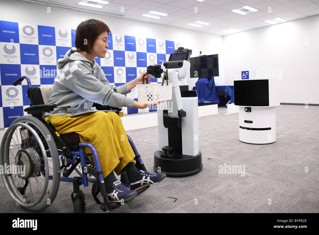 A Human Support Robot developed by Toyota is demonstrated as part of ...
