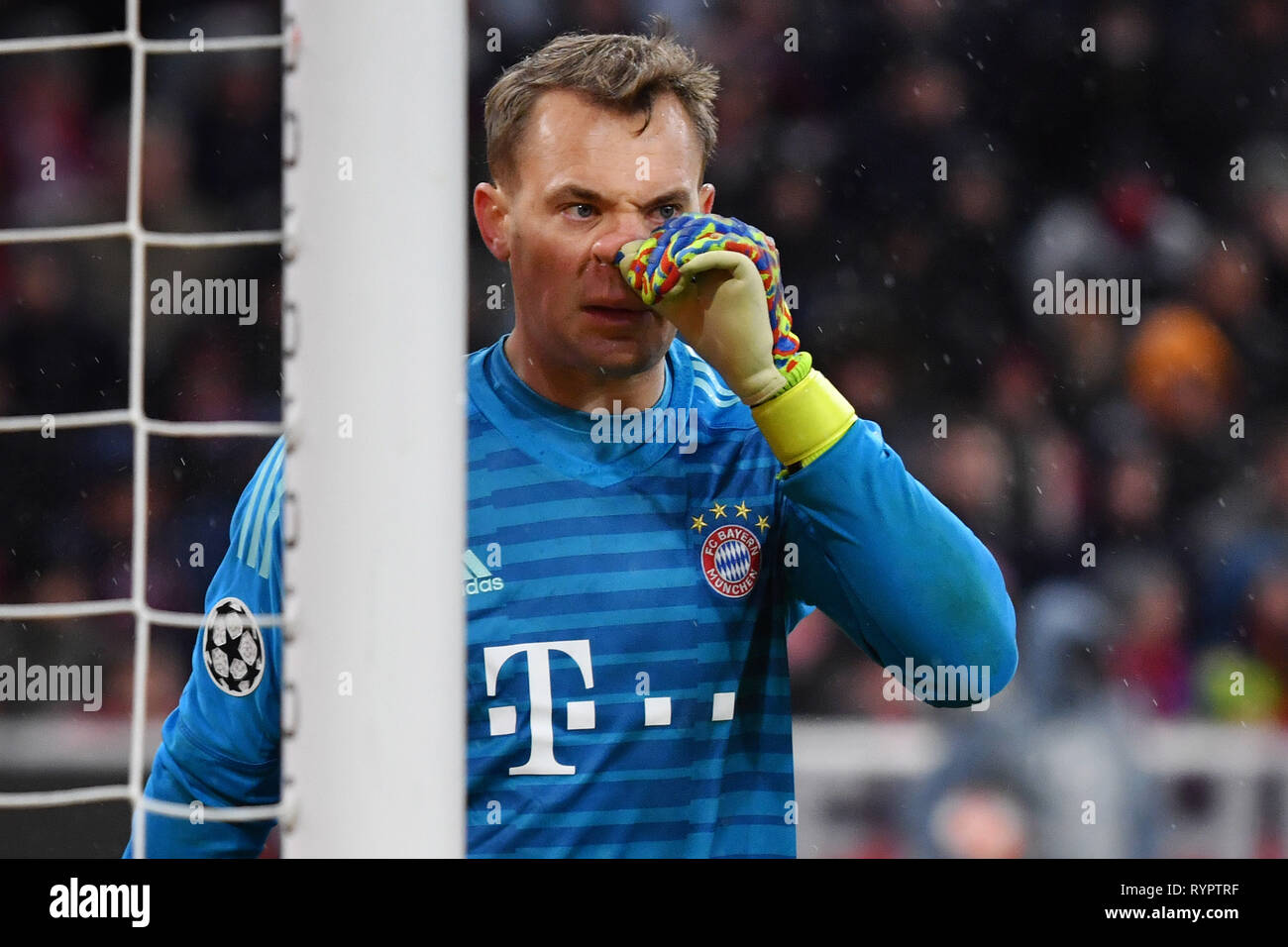 Munich, Deutschland. 13th Mar, 2019. Manuel NEUER (goalkeeper FC Bayern ...