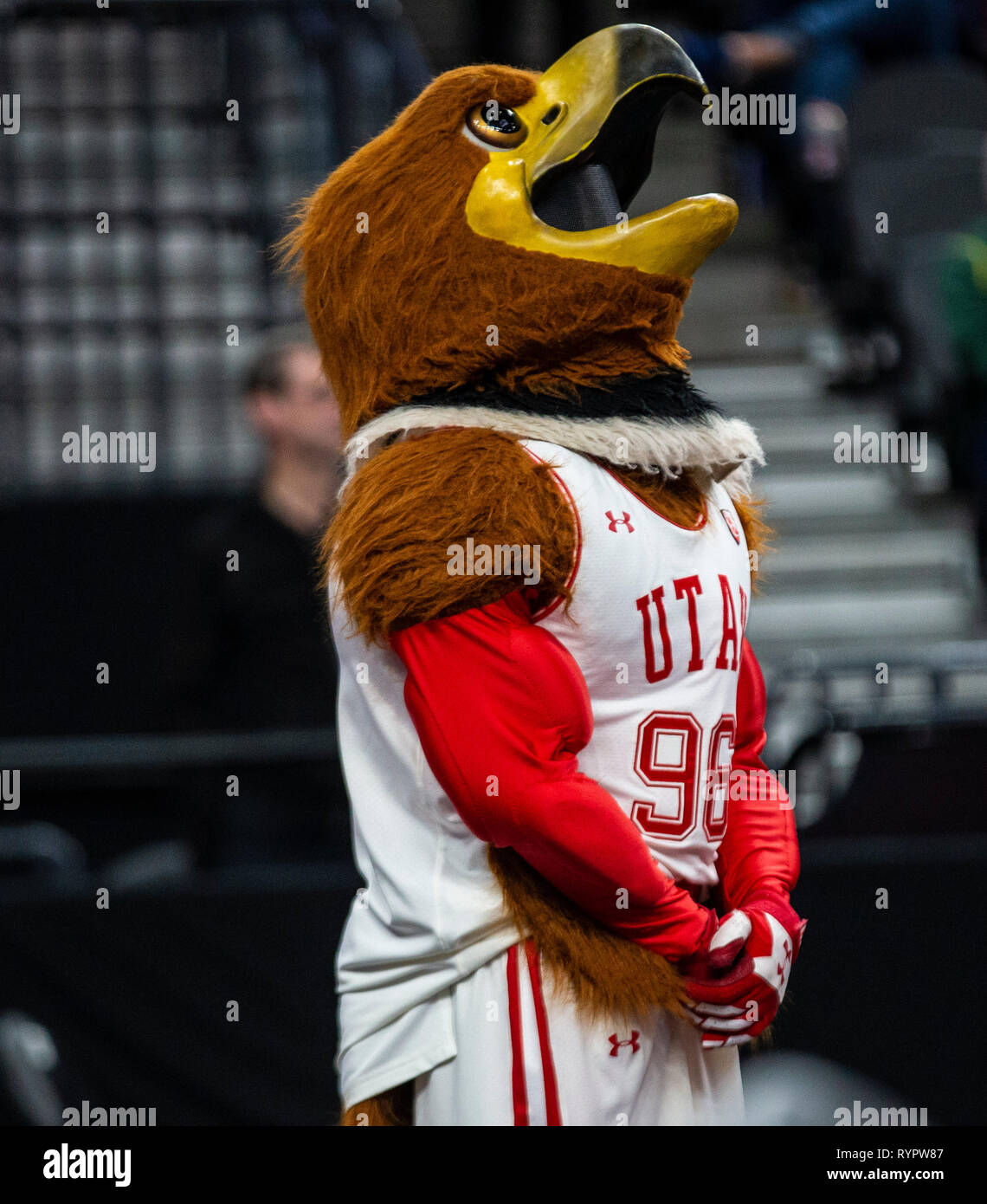 Las Vegas, NV, USA. 14th Mar, 2019. A. Utah Utes Mascot during the NCAA ...