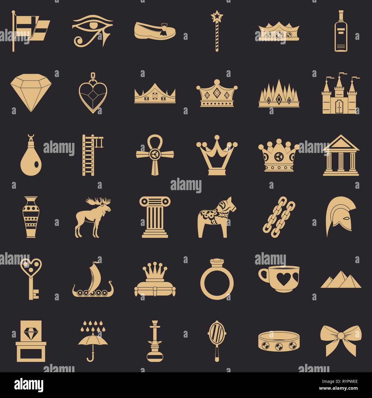 Crown pillar Stock Vector Images - Alamy