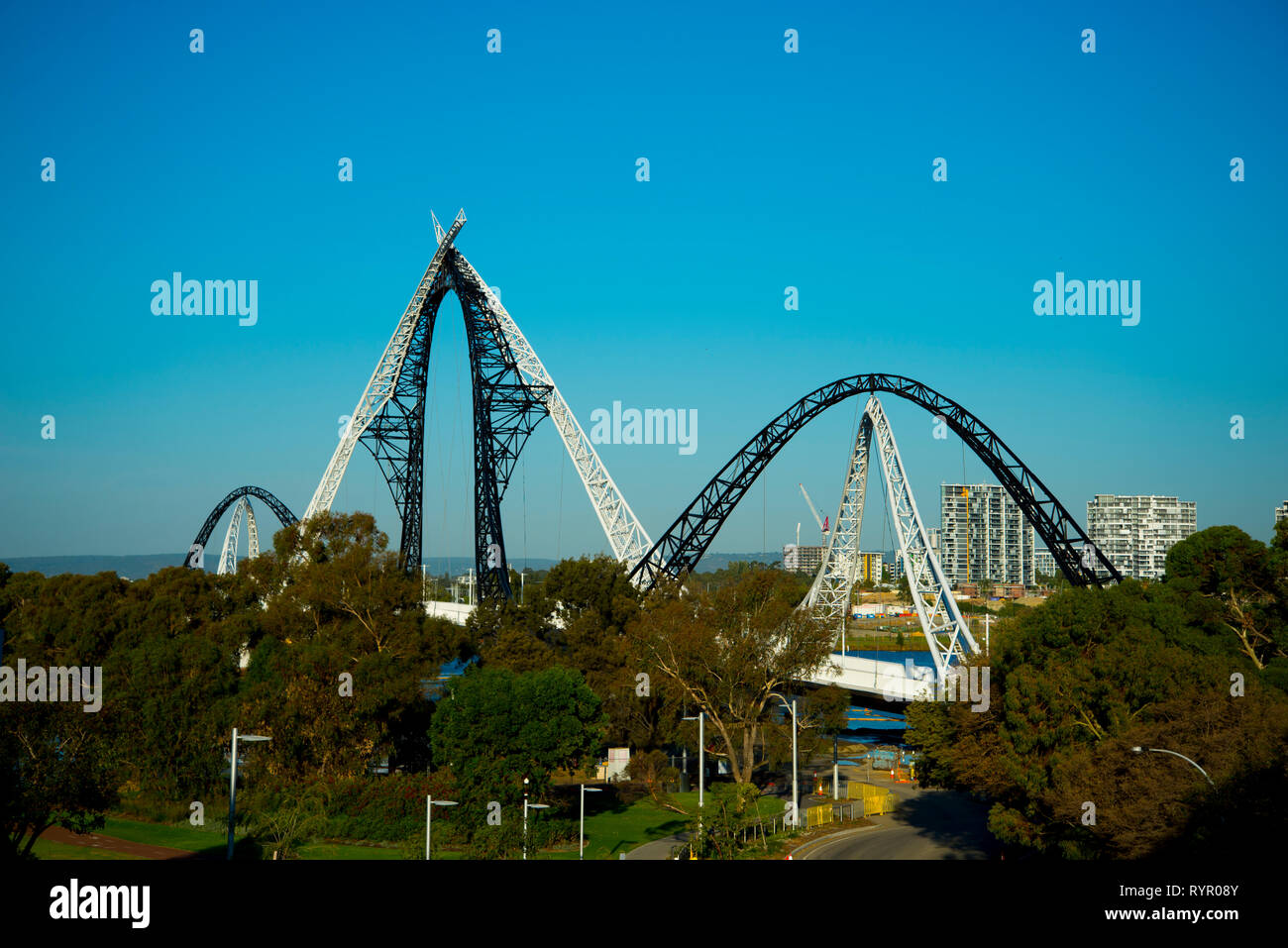 Matagarup Bridge - Perth - Australia Stock Photo - Alamy