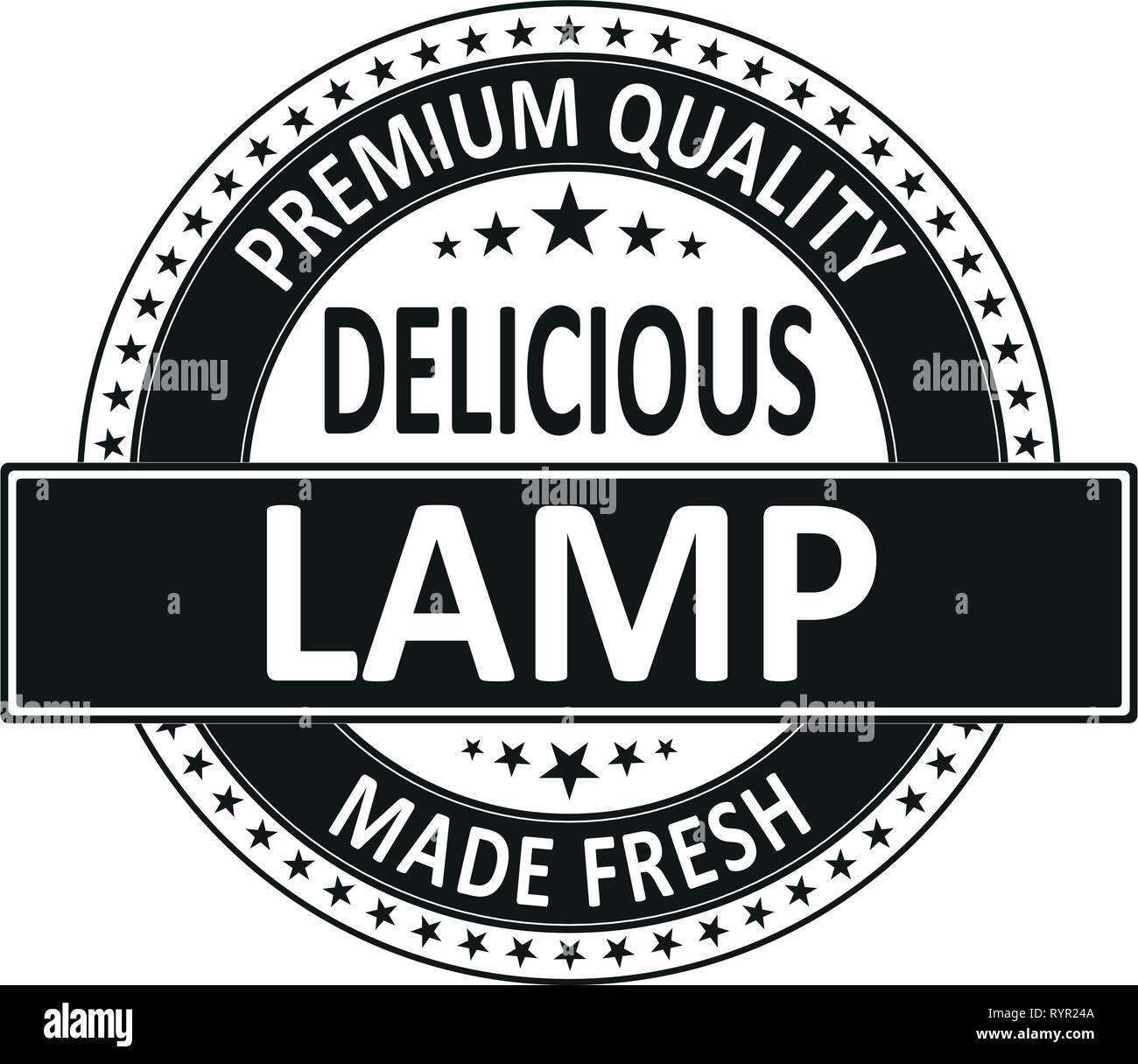 Lamp meat Stock Vector Images - Alamy