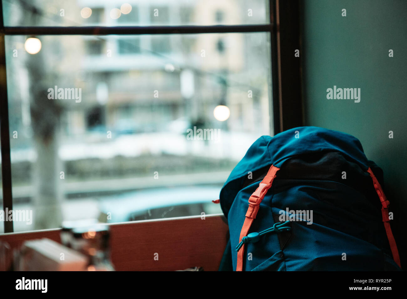 Backpack airplane hi-res stock photography and images - Alamy