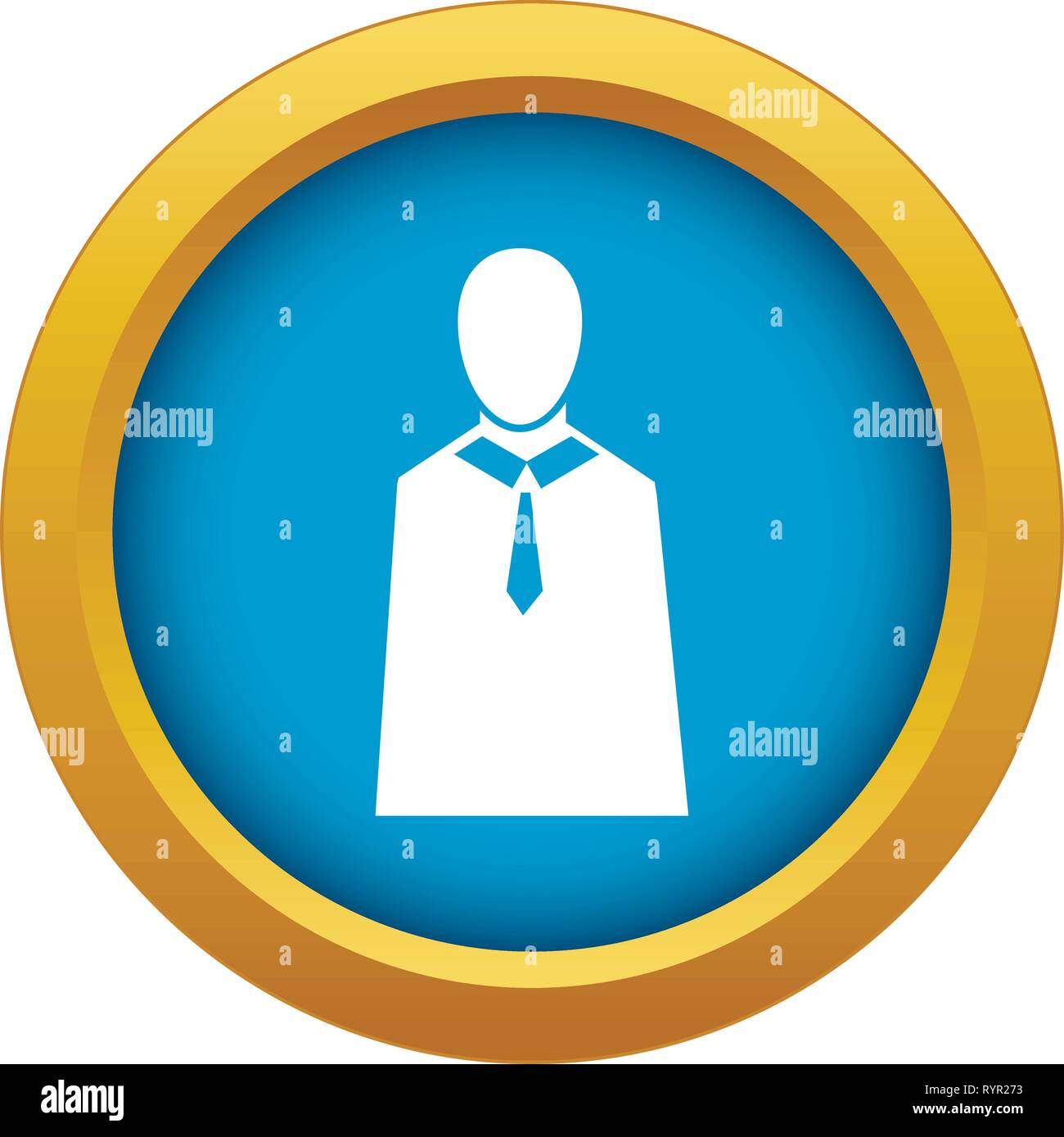 Female judge icon blue vector isolated Stock Vector Image & Art - Alamy