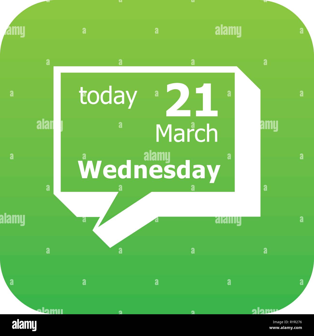 Wednesday calendar icon, simple style Stock Vector Image & Art - Alamy