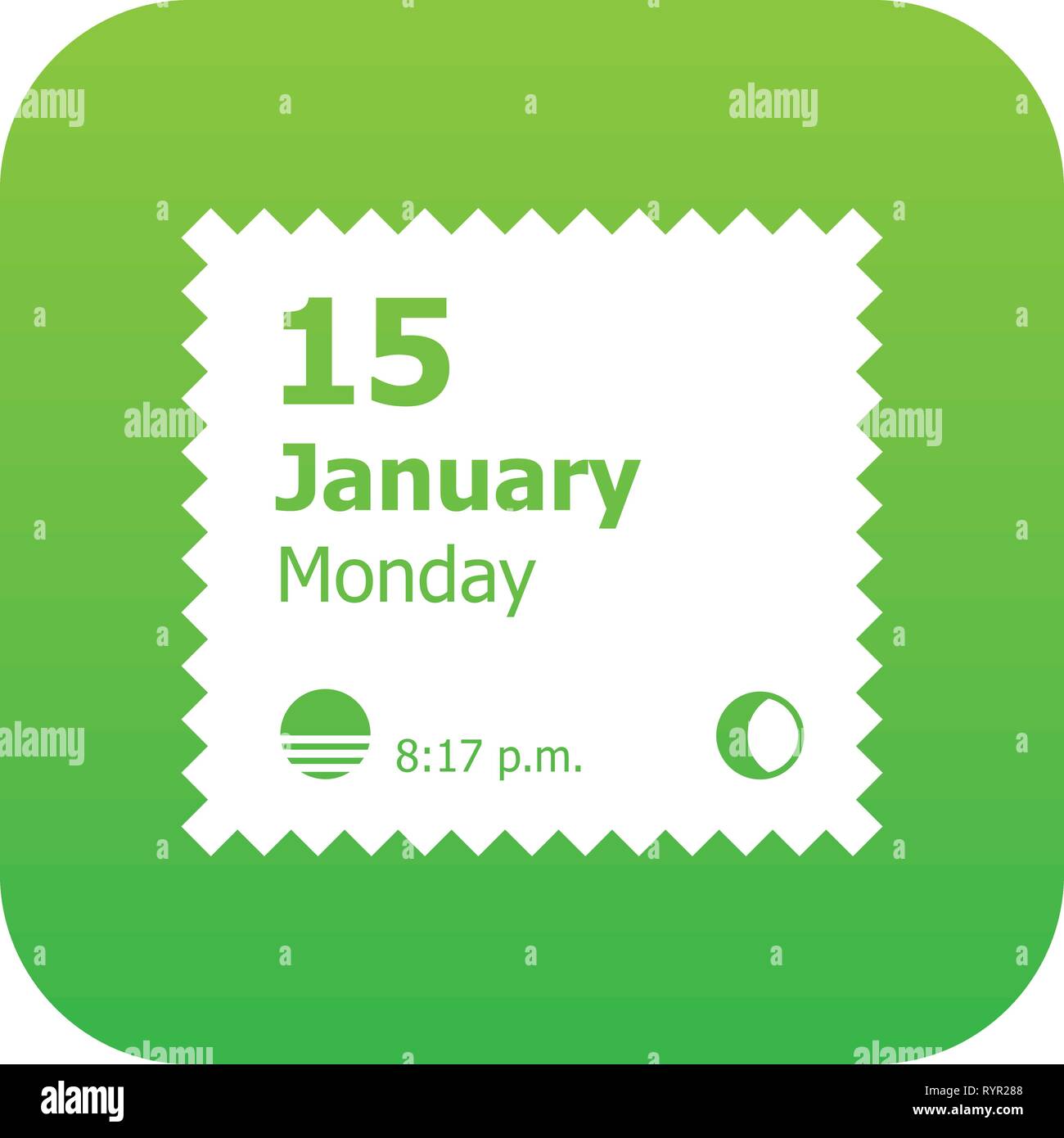 January calendar icon, simple style Stock Vector Image & Art - Alamy