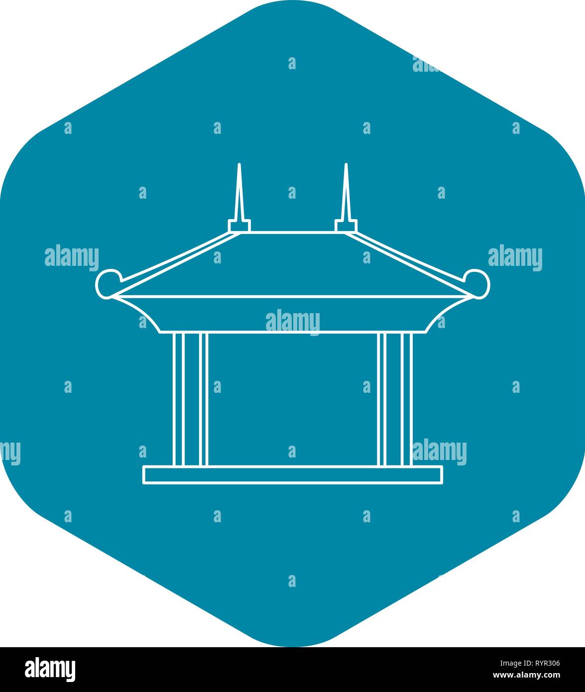 Massage pavilion Stock Vector Images - Alamy