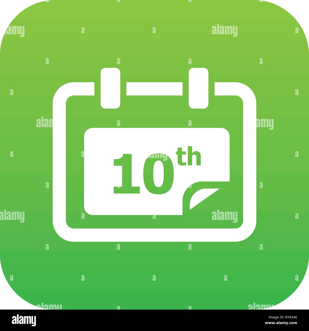 Number calendar icon, simple style Stock Vector Image & Art - Alamy