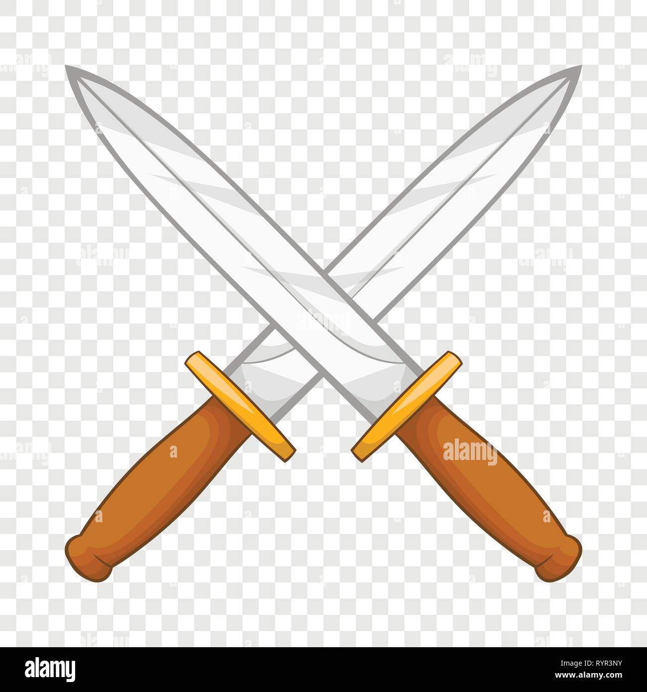 Knives icon, cartoon style Stock Vector Image & Art - Alamy