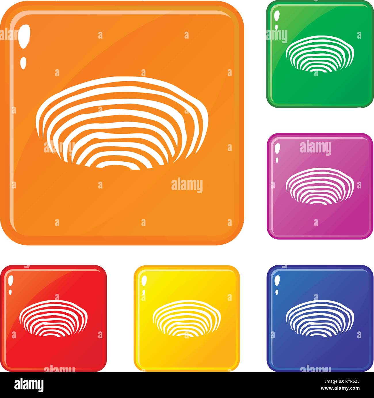Quarry icons set vector color Stock Vector Image & Art - Alamy