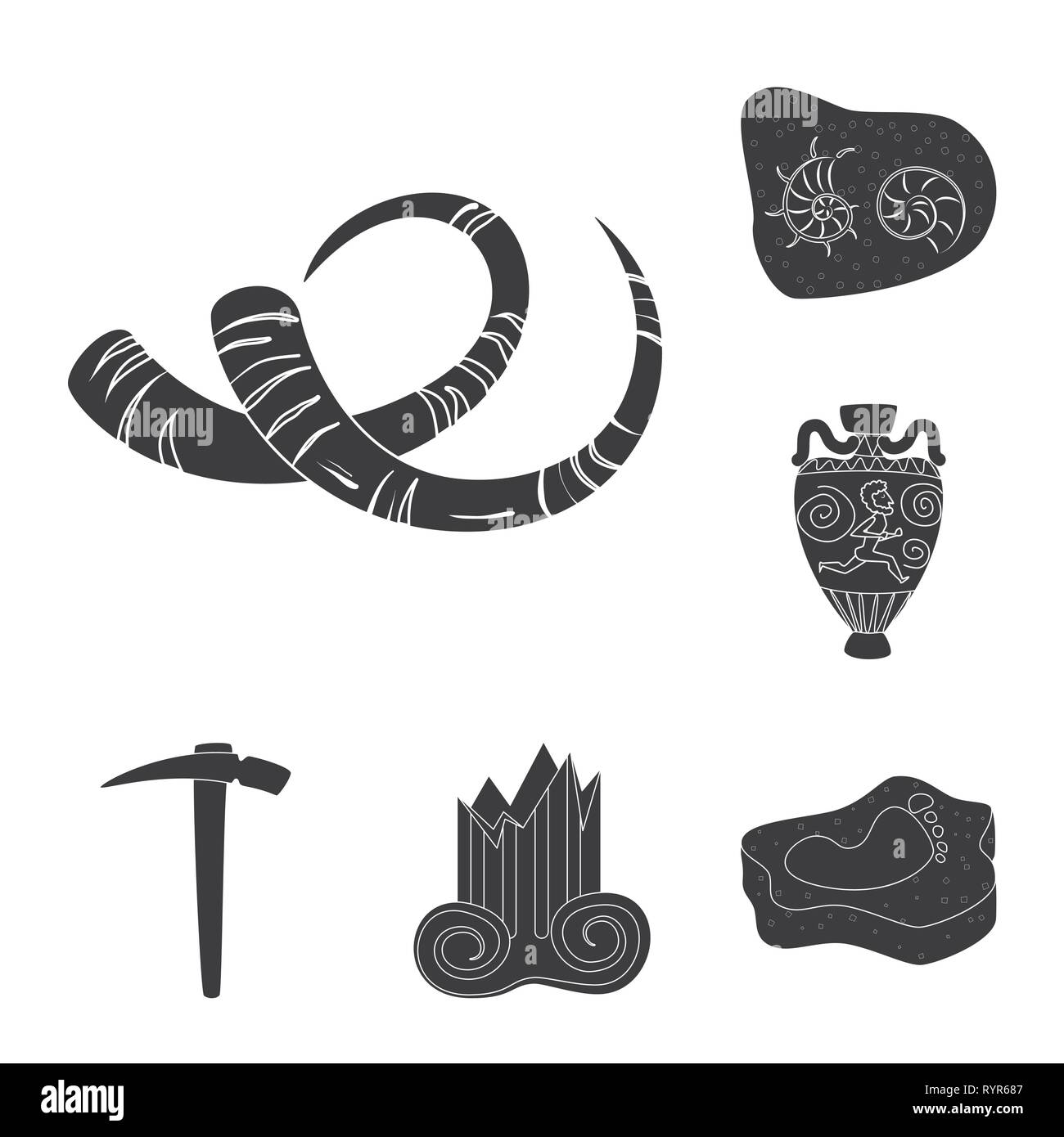 horn,rock,amphora,pickaxe,architecture,tusk,artifact,pick,old,imprint ...