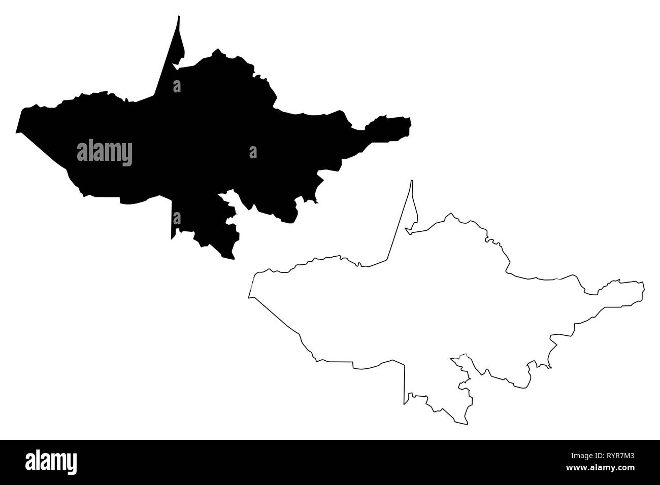 Andijan Region (Republic of Uzbekistan, Regions of Uzbekistan) map ...
