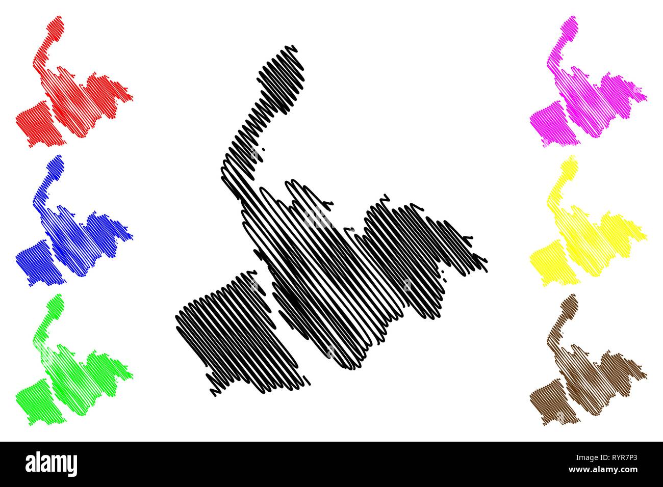 Merseyside (United Kingdom, England, Metropolitan county) map vector ...