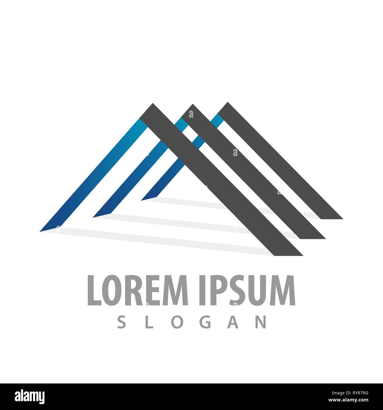 Range roof home concept design. Symbol graphic template element Stock ...