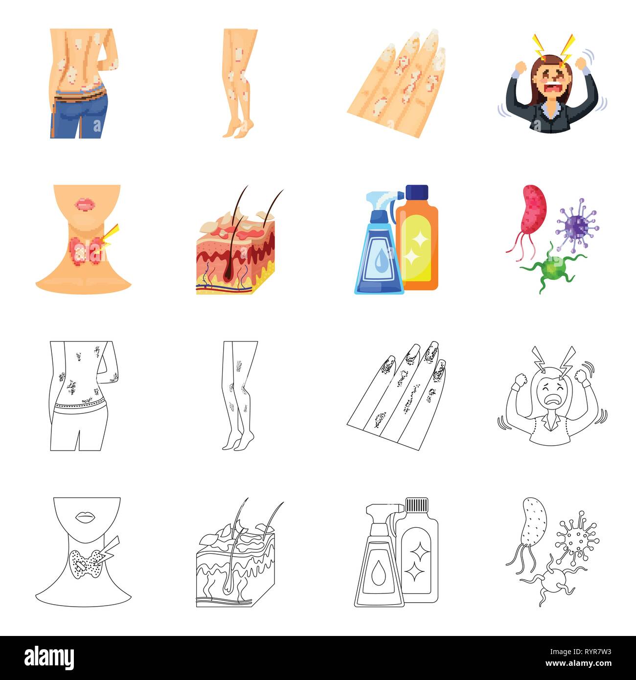 psoriasis,stress,endocrine,skin,chemical,bacteria,body,shock,system ...