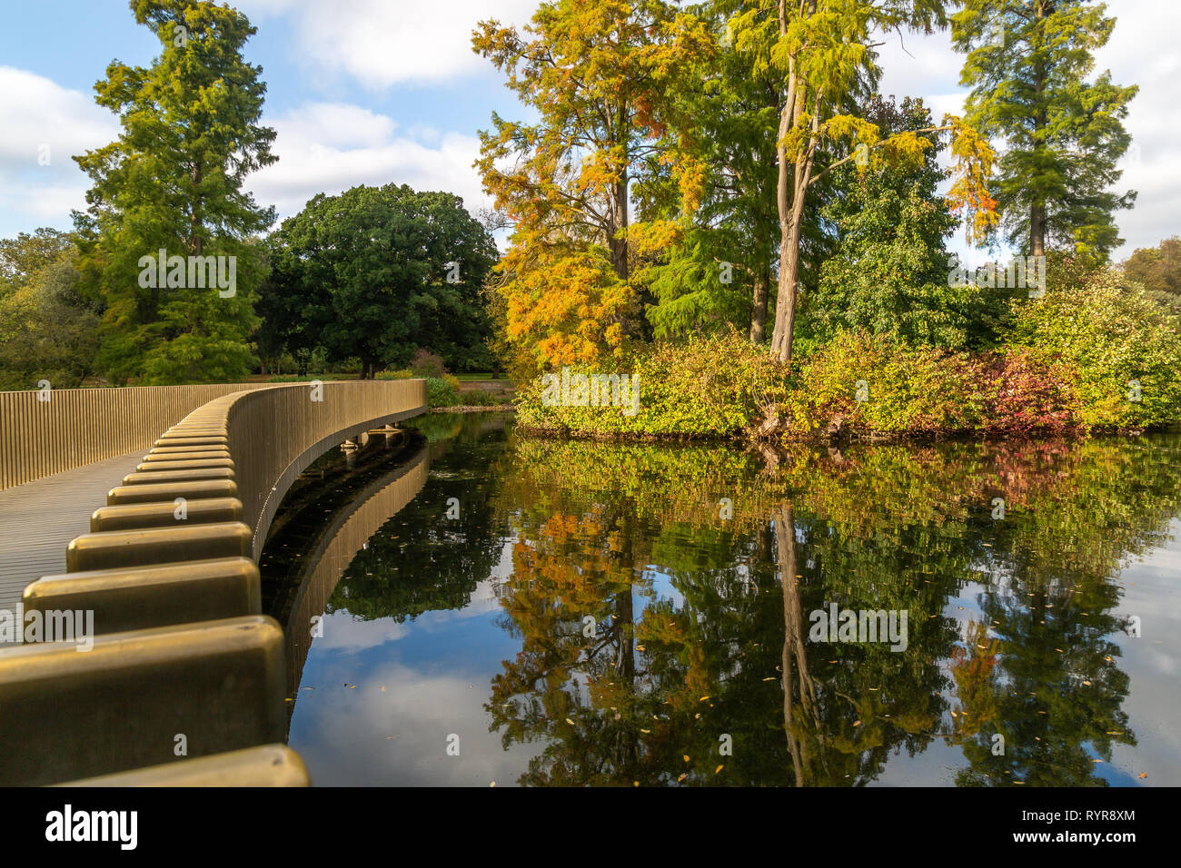 The Sackler bridge at Kew Gardens, London Stock Photo - Alamy