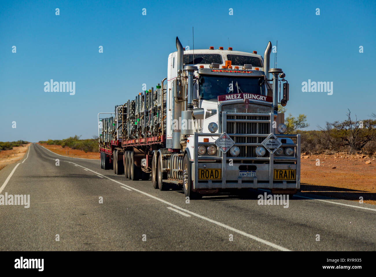 A road train in Australia Stock Photo - Alamy