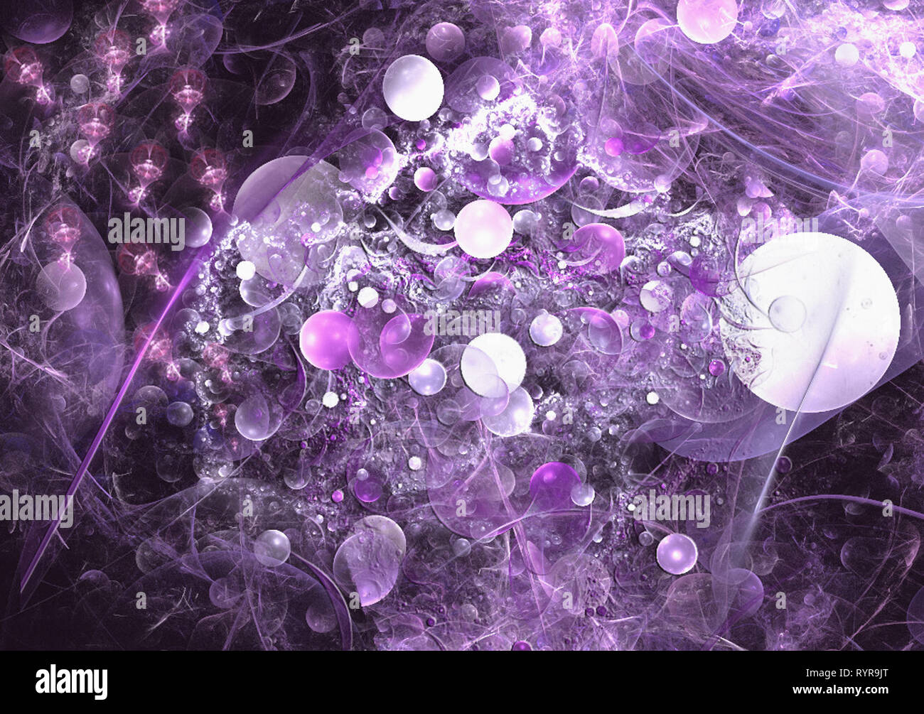 Vibrant sci fi themed abstract artwork Stock Photo - Alamy