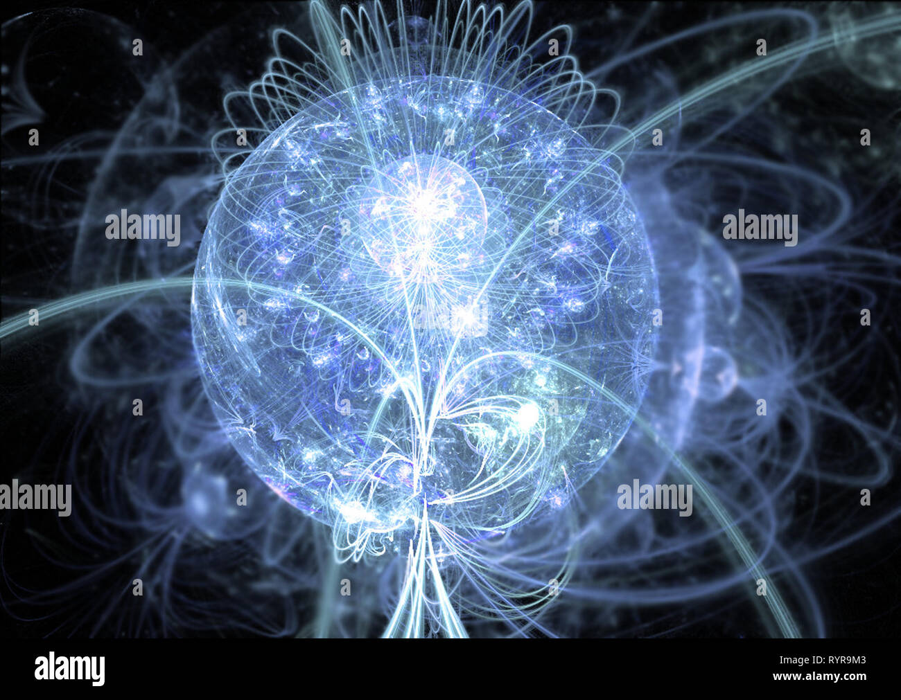 Vibrant sci fi themed abstract artwork Stock Photo - Alamy