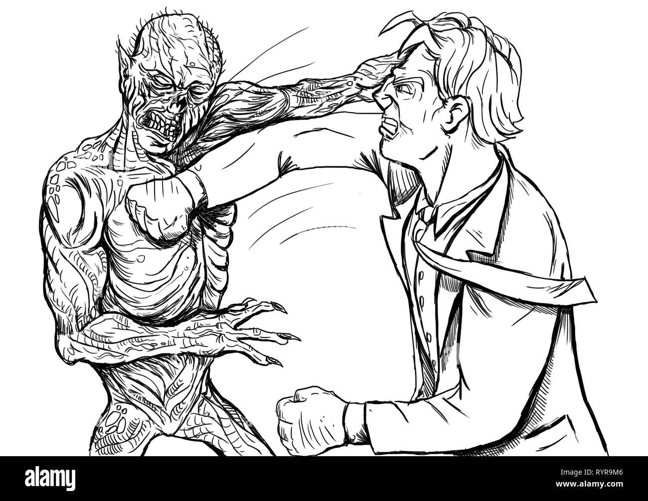 Halloween paper pumpkin lantern Black and White Stock Photos & Images ...