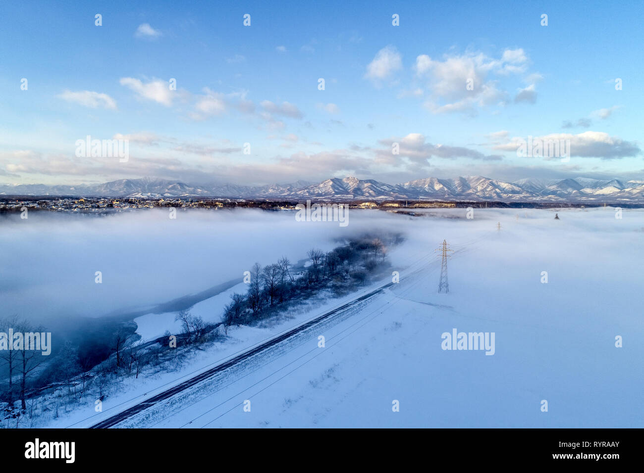 Tokachi in winter, Hokkaido, Japan Stock Photo - Alamy