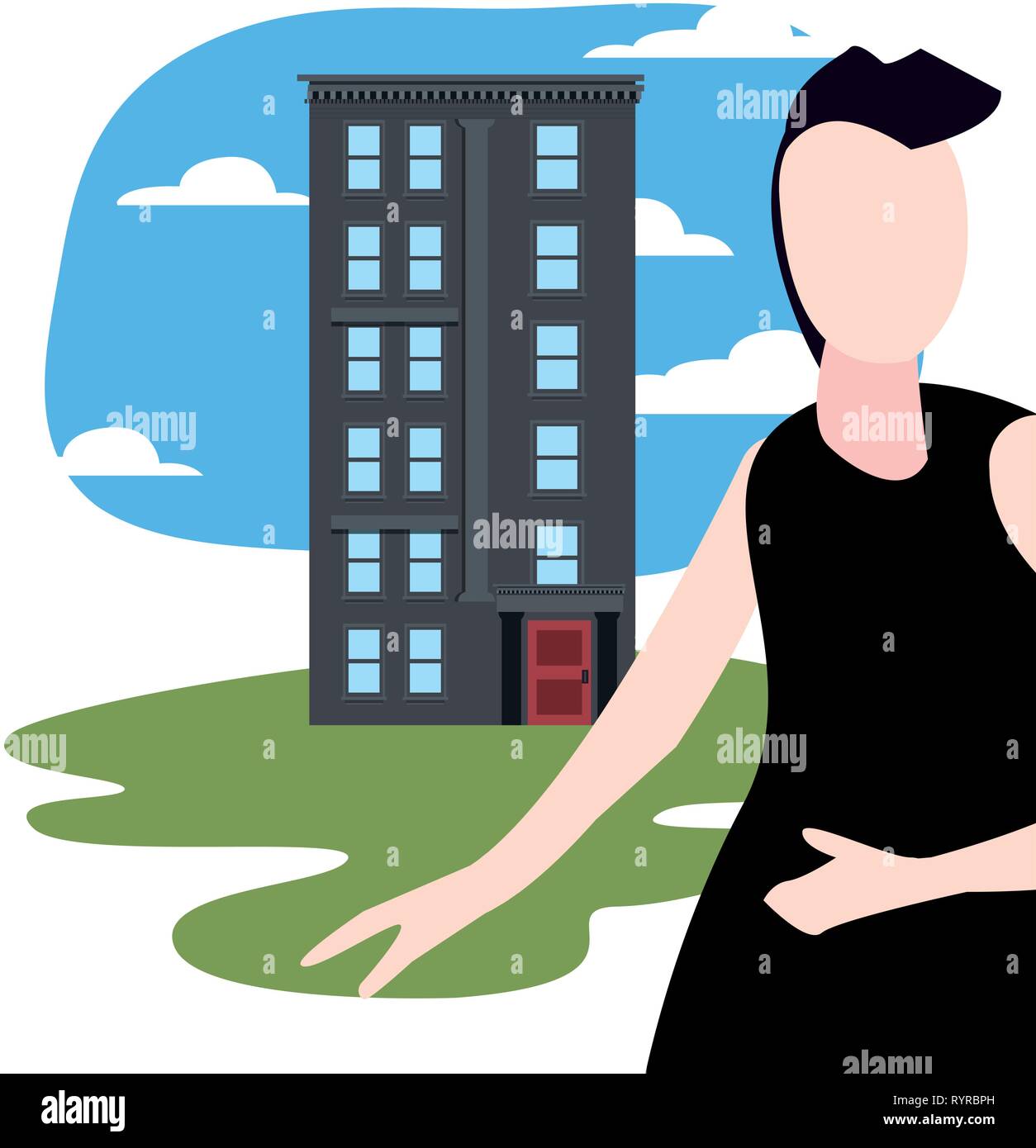man in the street city vector illustration Stock Vector Image & Art - Alamy