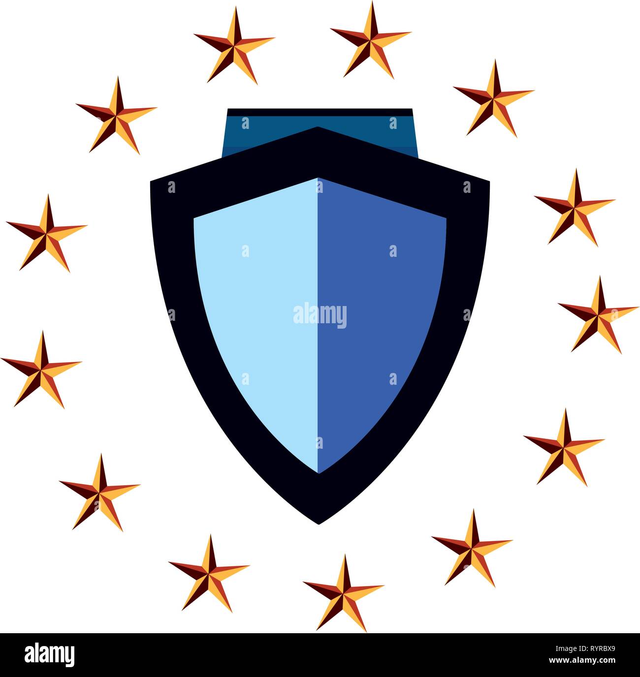 emblem badge empty template on white background vector illustration ...