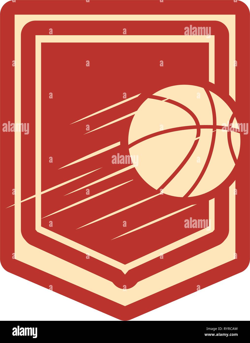 flying basketball sport ball vector illustration design Stock Vector ...