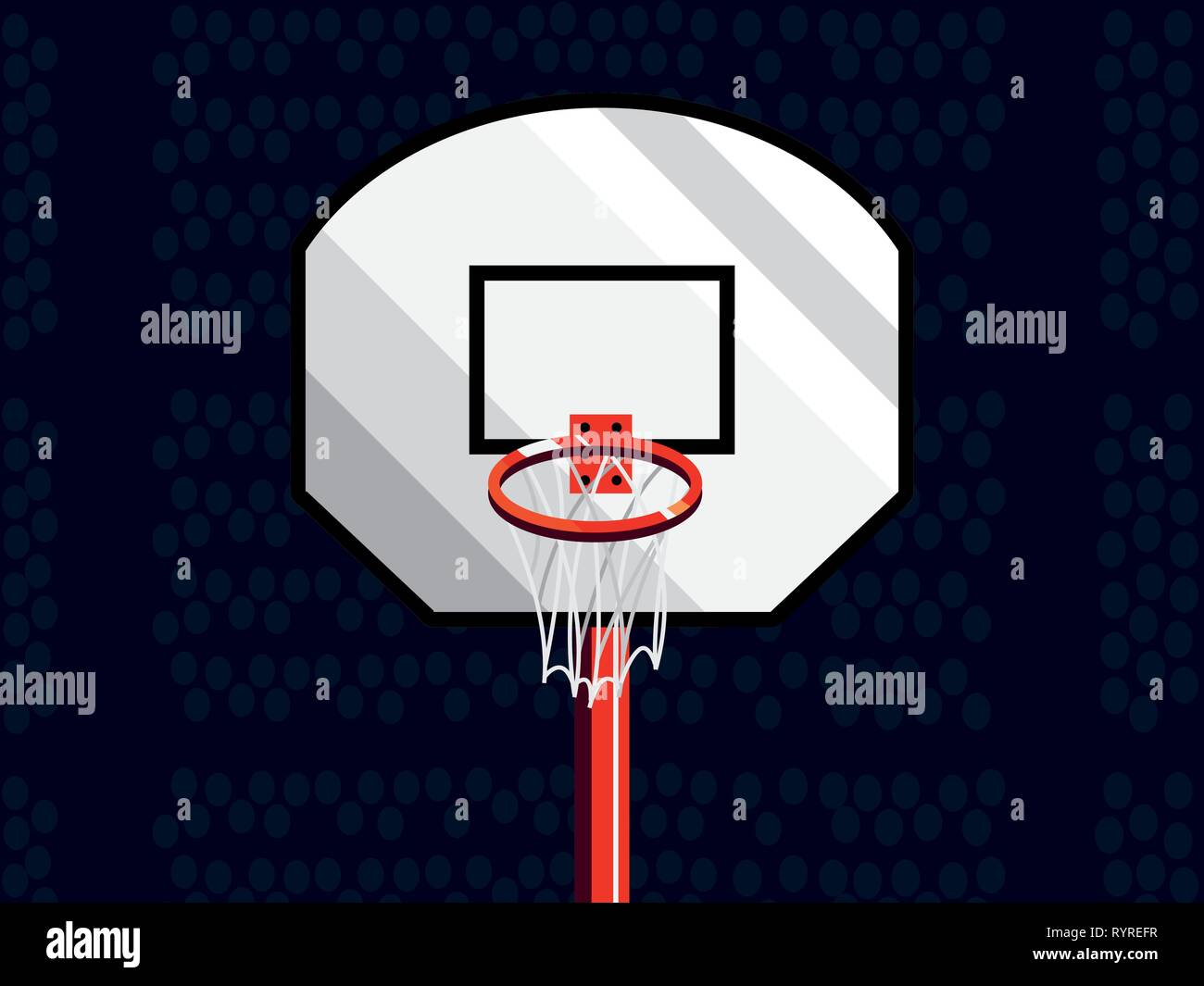 basketball sport hoop backboard design vector illustration Stock Vector ...