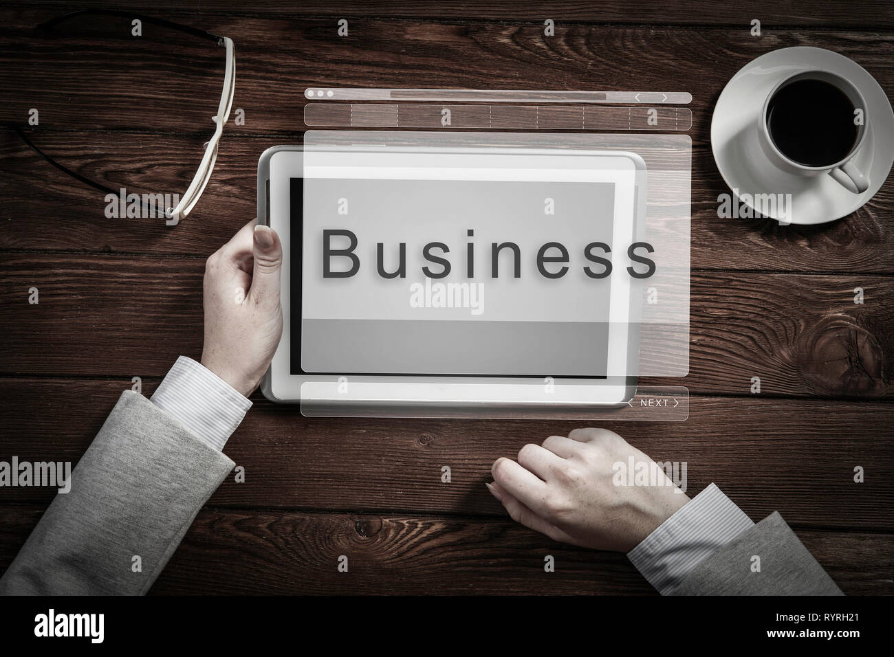 Modern devices for business Stock Photo - Alamy
