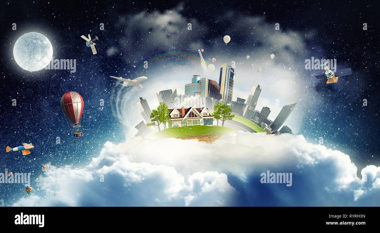 Modern life concept Stock Photo - Alamy