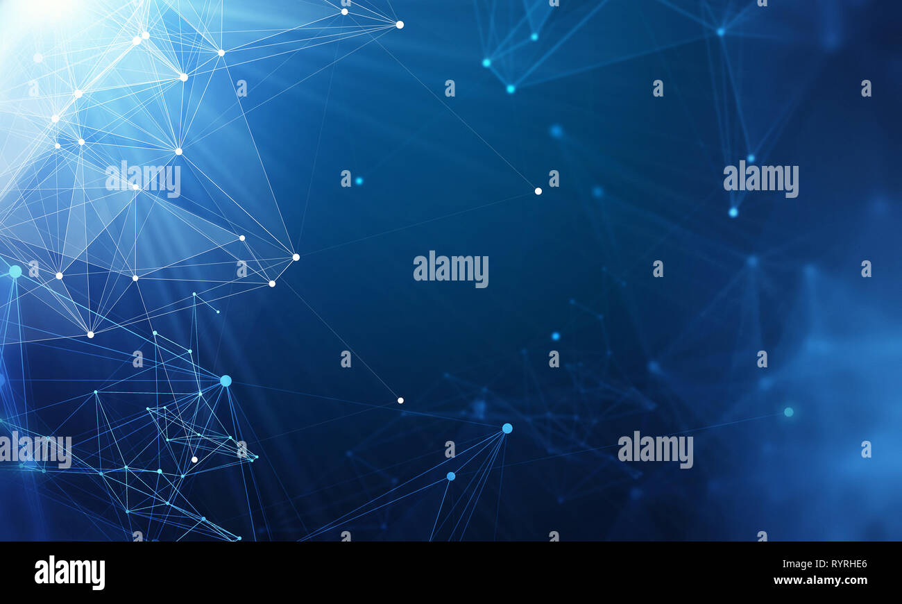 Computing connection structure. 3d rendering Stock Photo - Alamy
