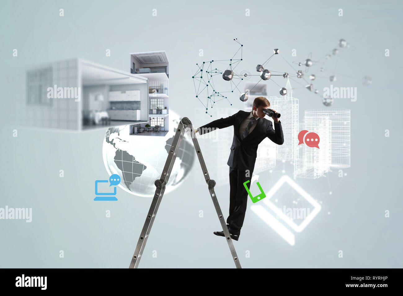 Searching for new business solutions Stock Photo - Alamy