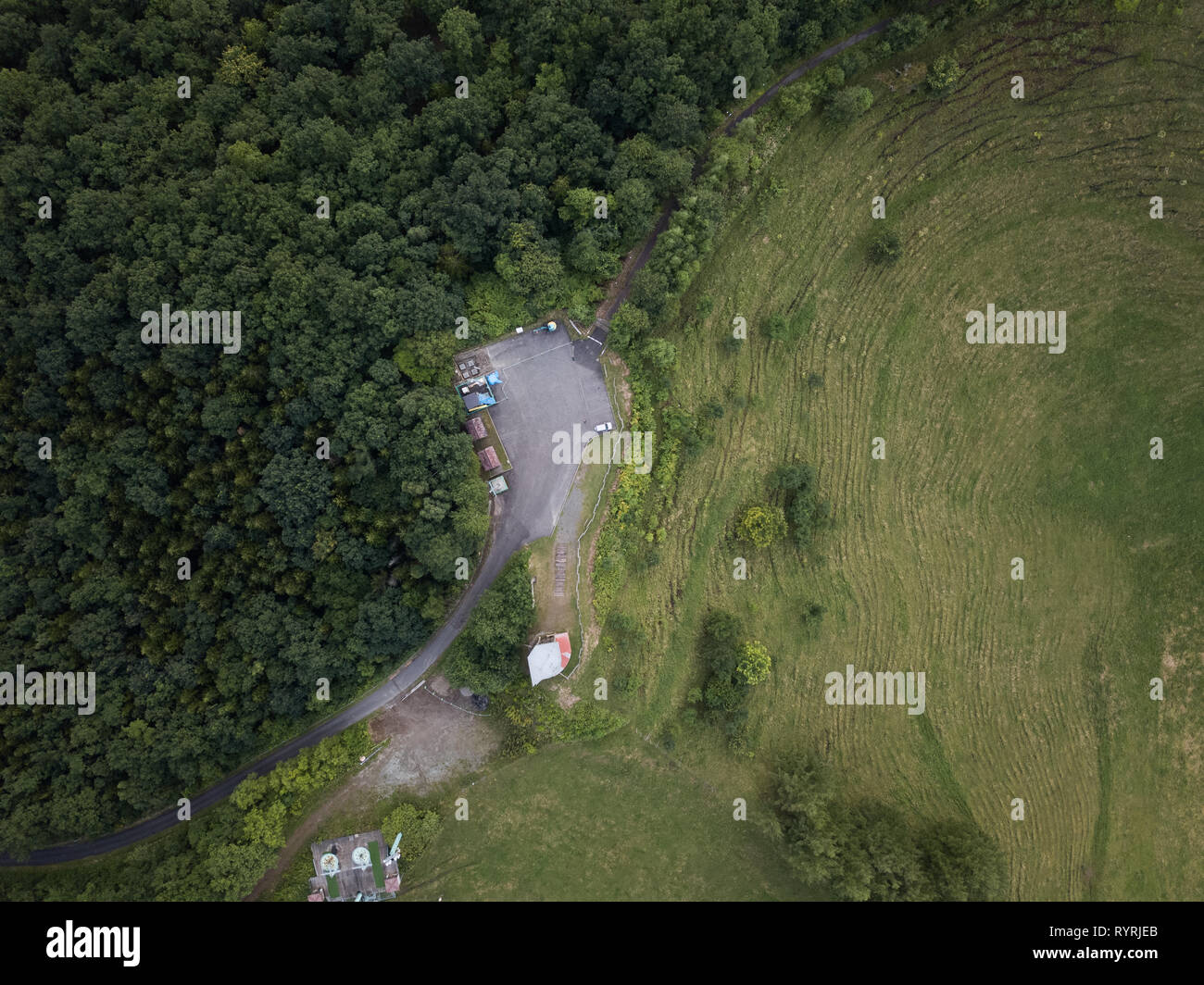 Aerial view of forest Stock Photo - Alamy