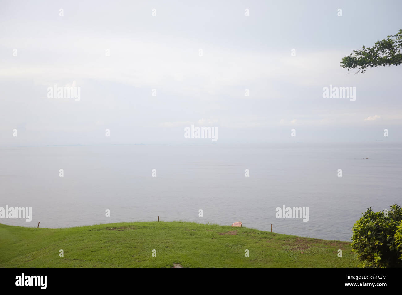 Golf Field on the Beach Stock Photo - Alamy