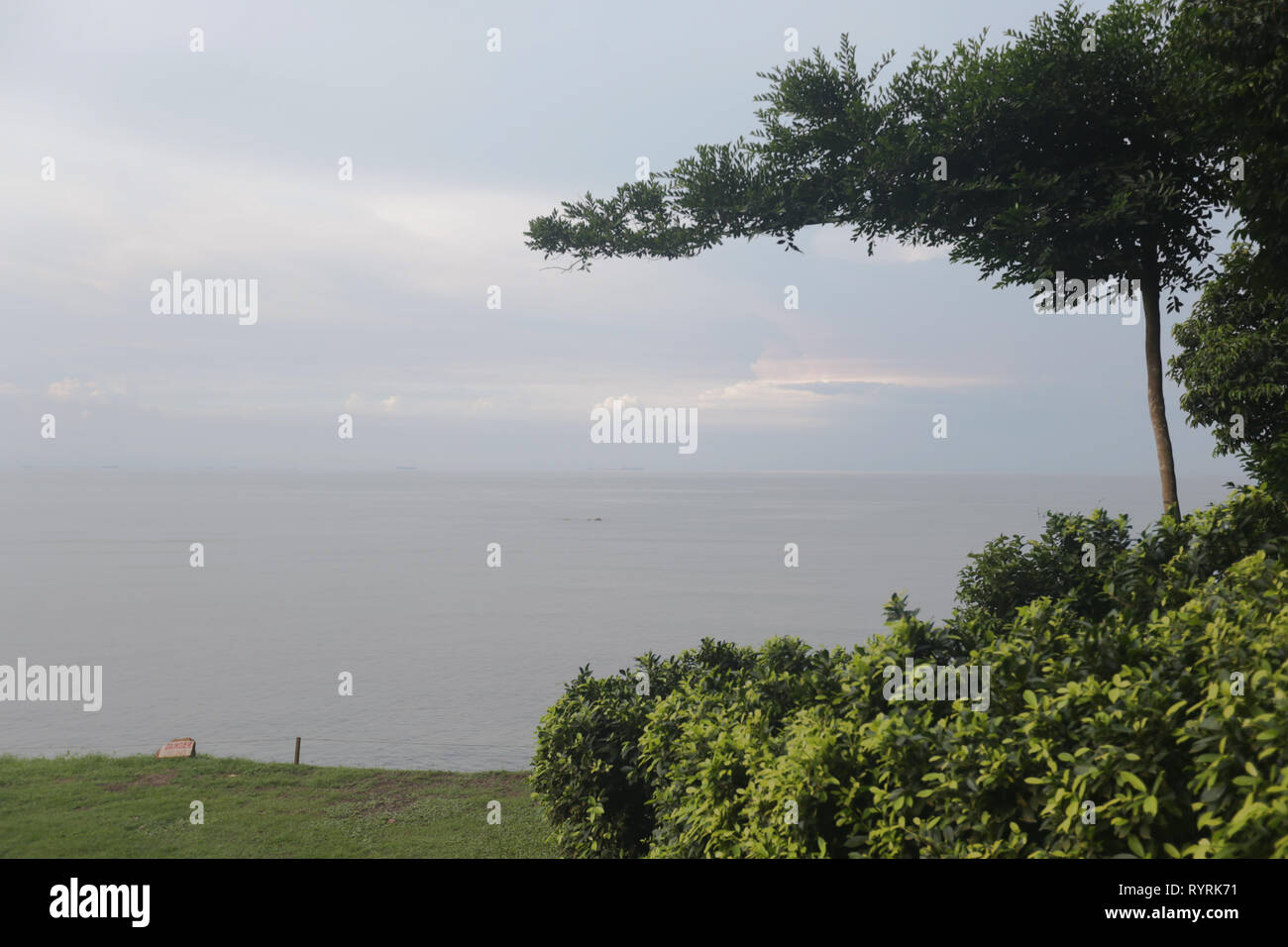 Golf Field on the Beach Stock Photo - Alamy