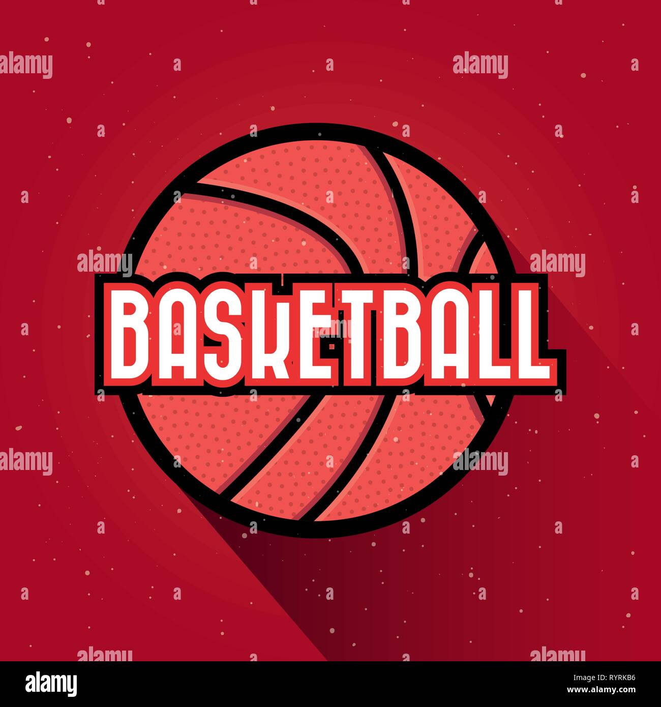 basketball sport ball poster design vector illustration Stock Vector ...