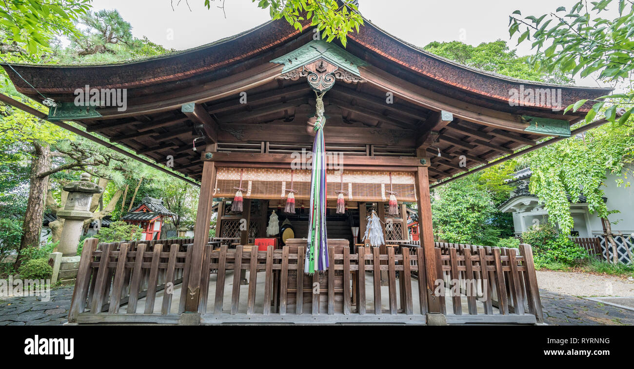 Nara - August 25, 2017 : Honden (Main Hall) of Kango Jinja or Nara Rin ...