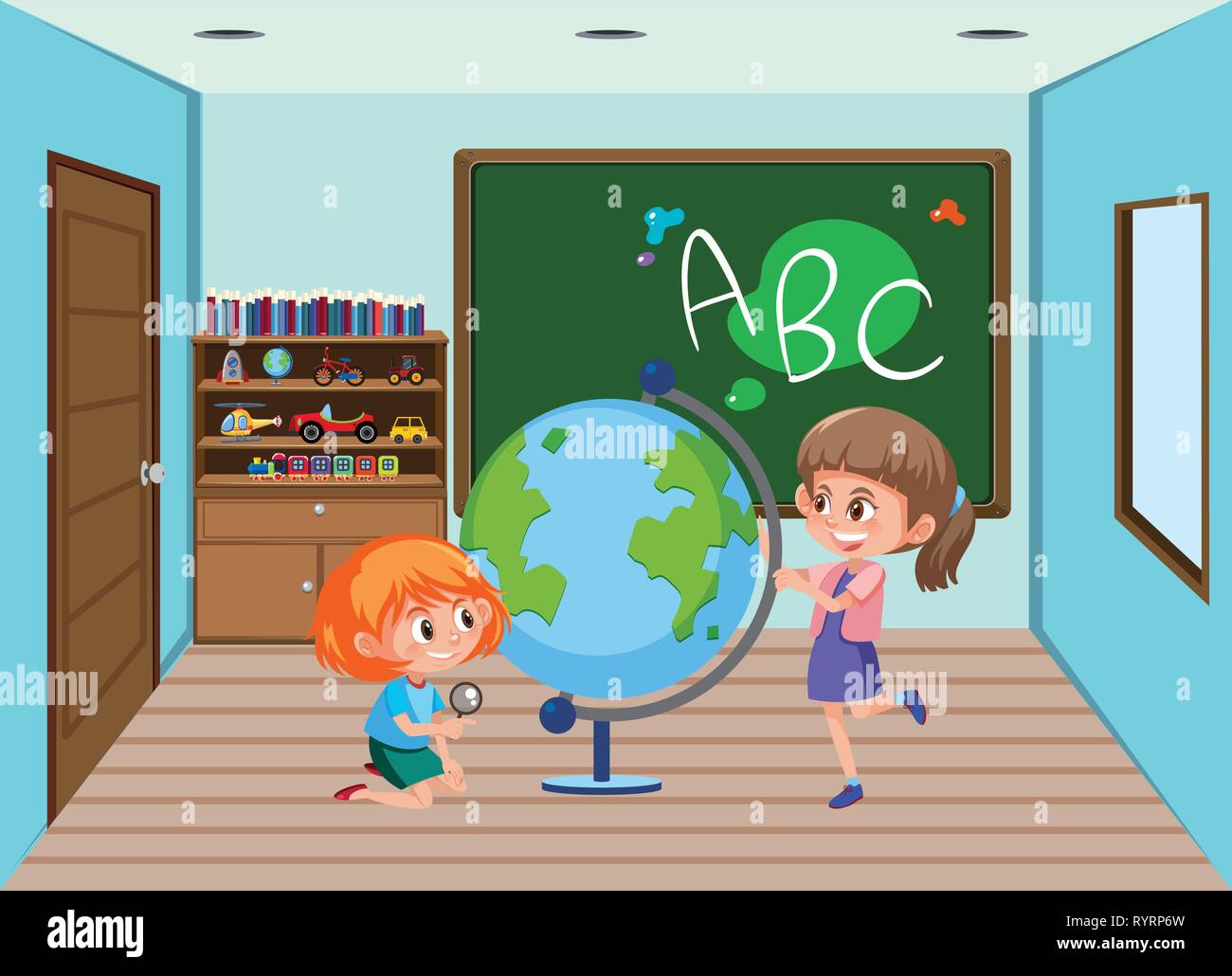 Student in the classroom illustration Stock Vector Image & Art - Alamy