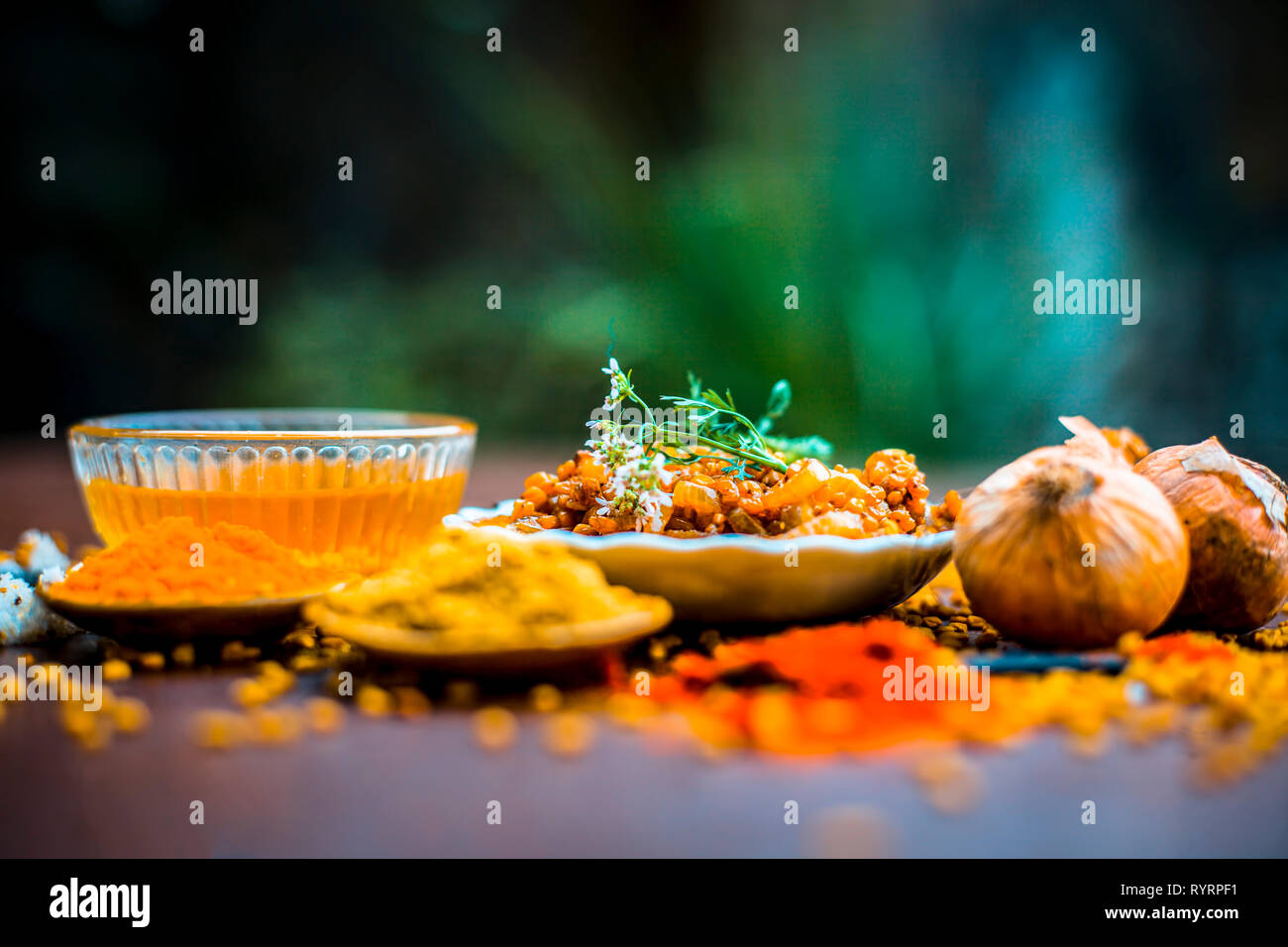 Popular Indian and Asian Methi nu shak made up of fenu greek seeds and ...