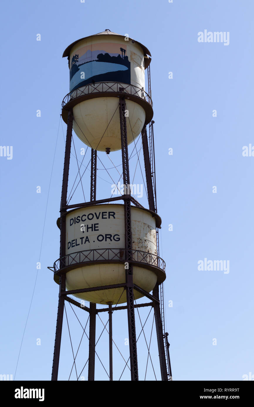 The delta water tower in California Stock Photo - Alamy