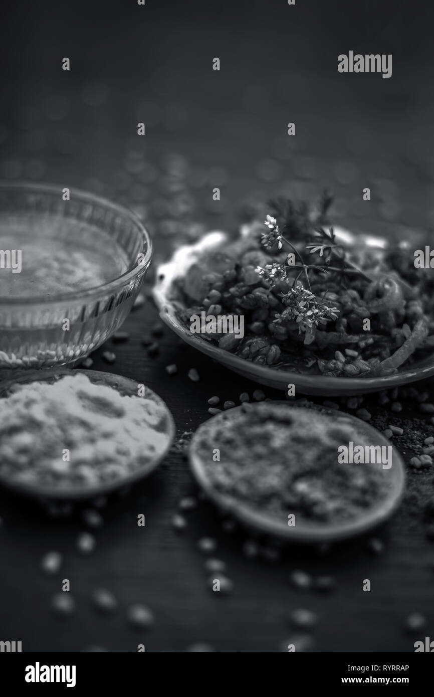 Popular Indian and Asian Methi nu shak made up of fenu greek seeds and ...