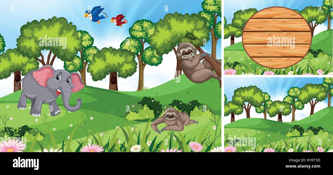 Set of animal template illustration Stock Vector Image & Art - Alamy