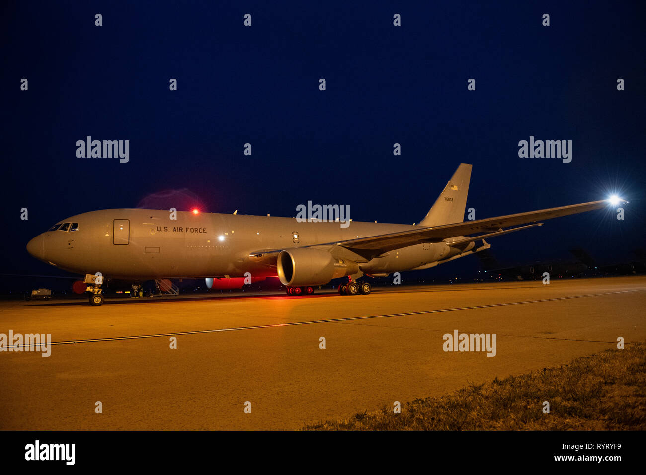 ALTUS AIR FORCE BASE, Okla. - A KC-46 Pegasus taxis on the 97th Air ...
