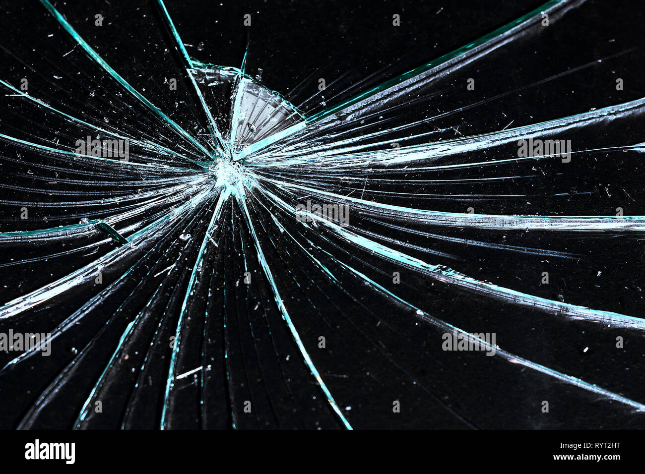 Black Broken Glass Texture