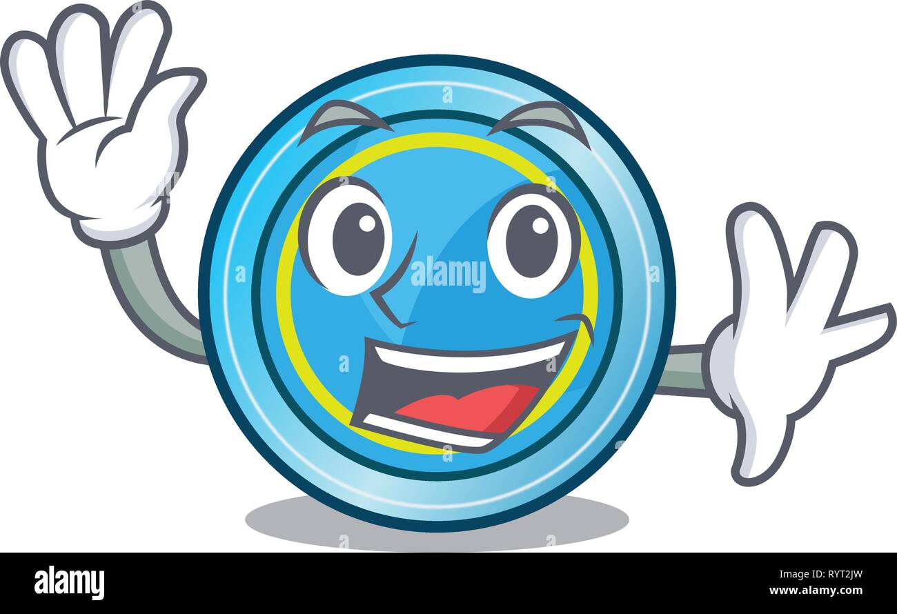 Waving frisbee isolated with in the cartoon Stock Vector Image & Art ...