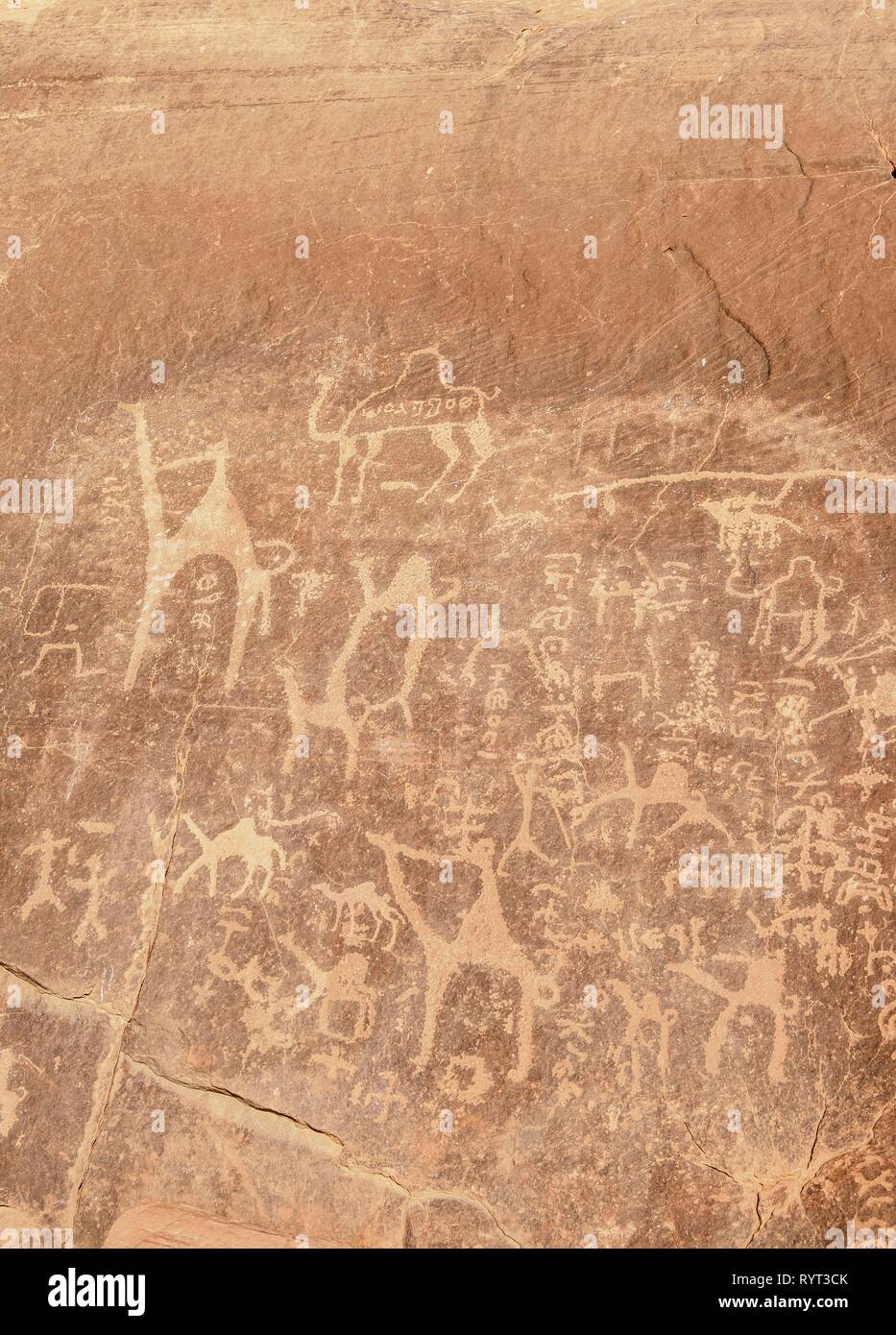 Wadi rum petroglyphs High Resolution Stock Photography and Images - Alamy