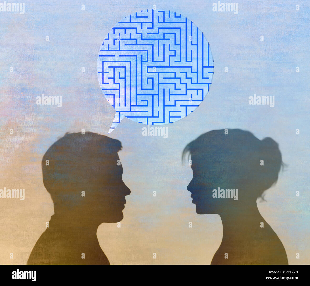 Man no speech bubble hi-res stock photography and images - Alamy