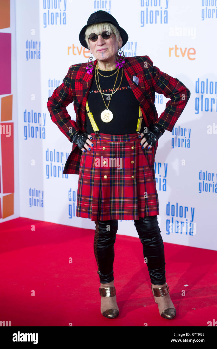 Madrid, Spanien. 13th Mar, 2019. Paco Clavel at the premiere of the ...